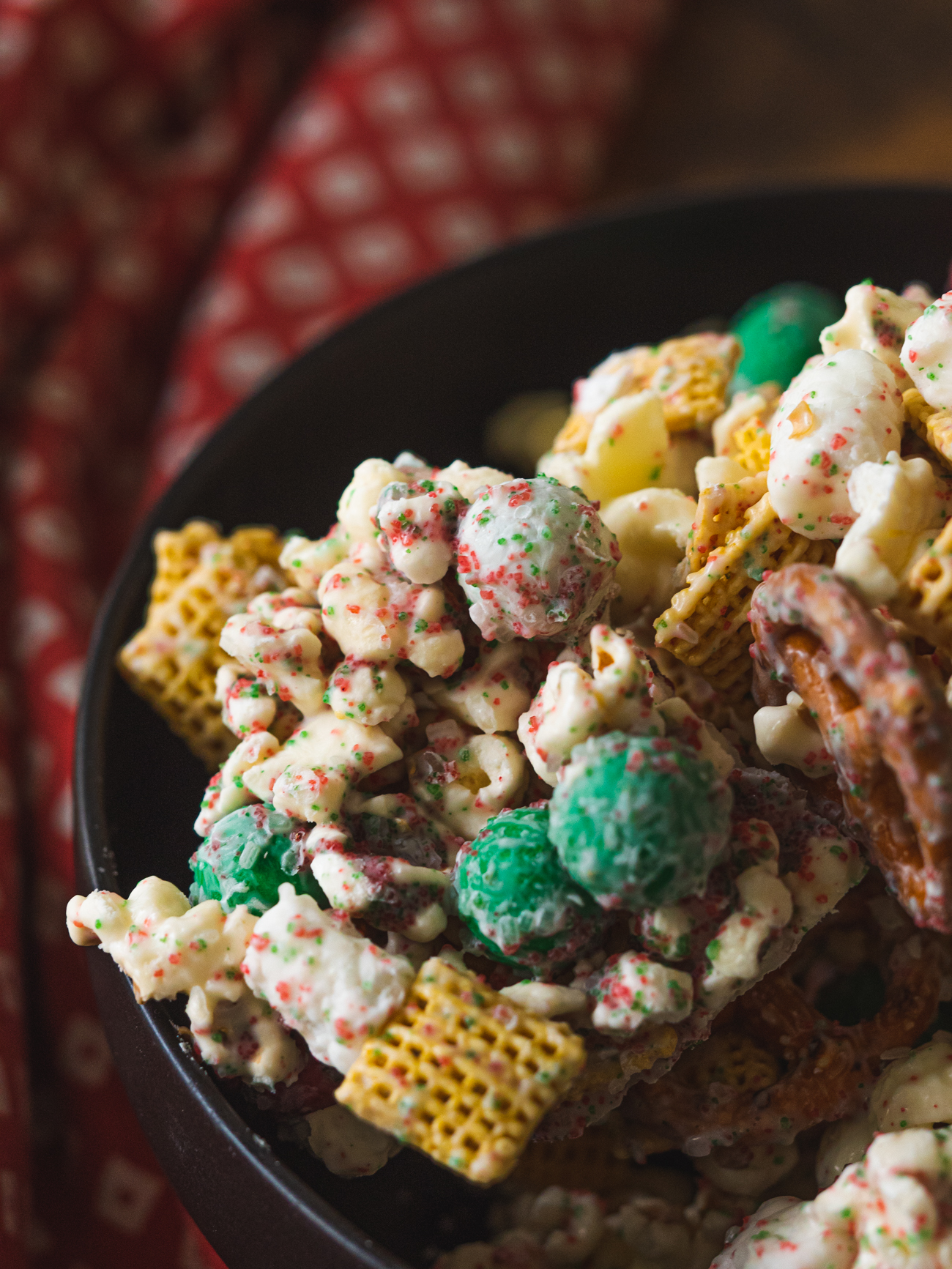Chocolate Popcorn Snack Mix