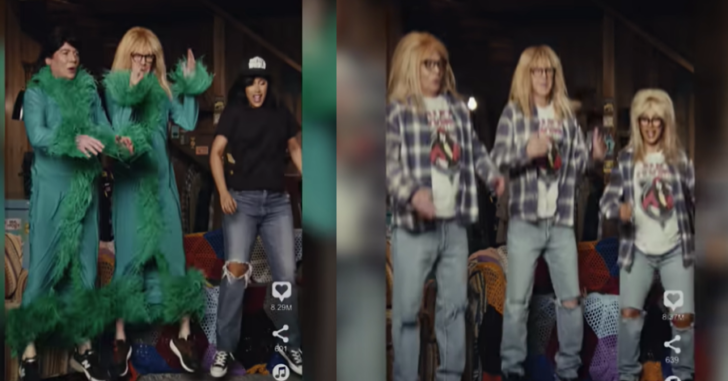 Watch Uber Eats Super Bowl Commercial Features Waynes World And Cardi