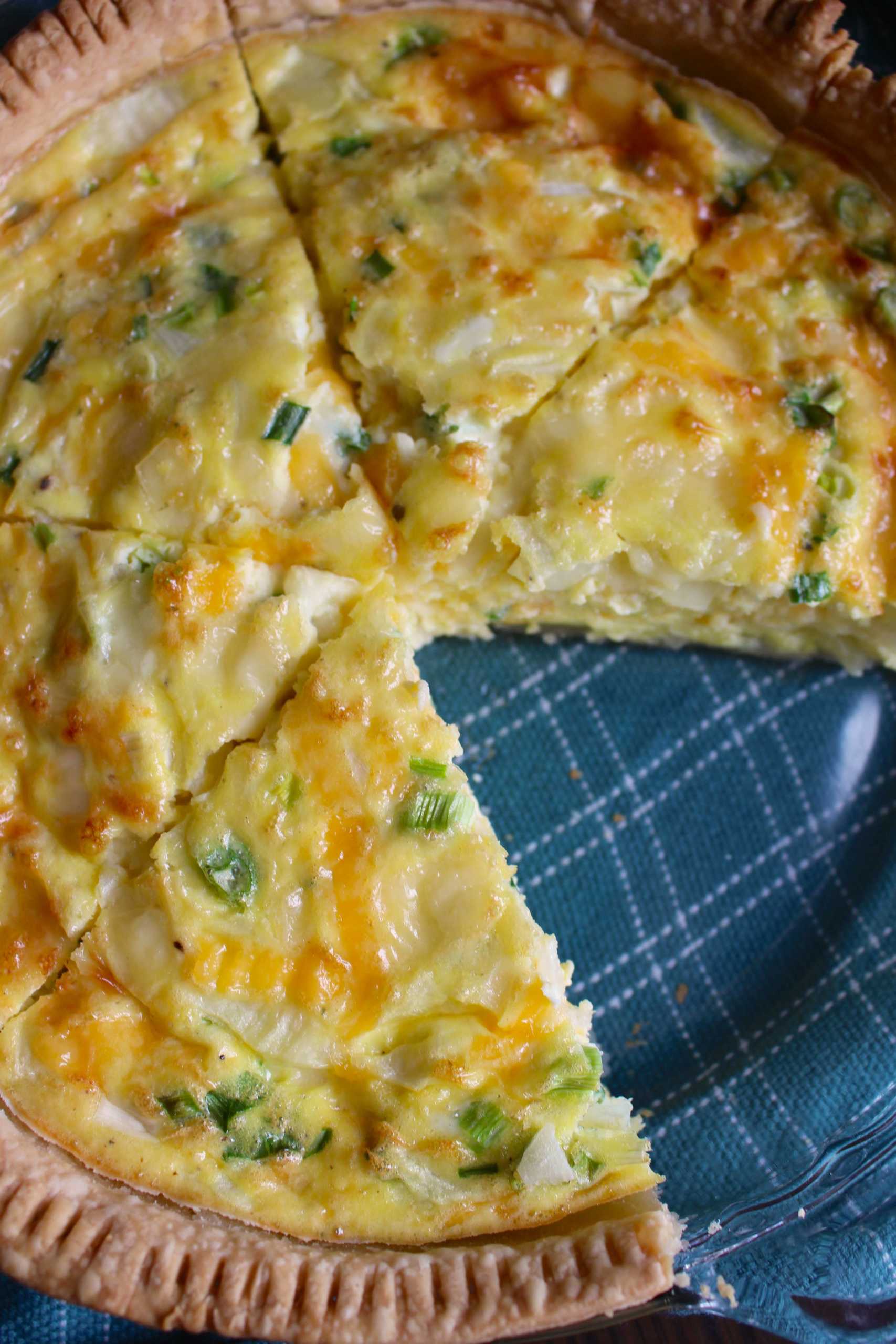 Three Cheese Quiche Recipe Cart