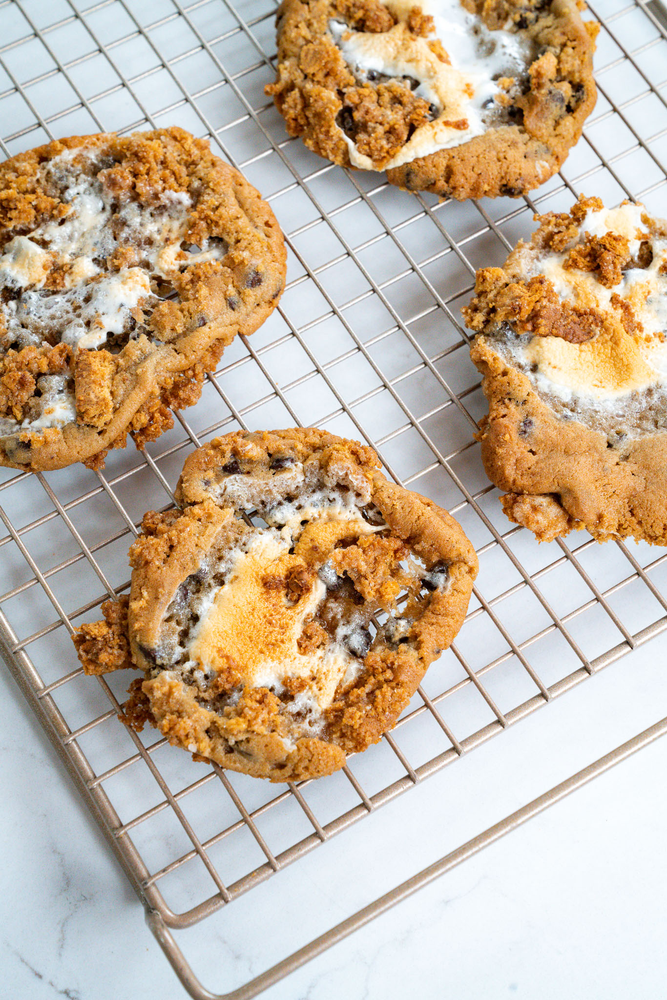 Smores Cookies Recipe S'mores Cookies Sugar Spun Run