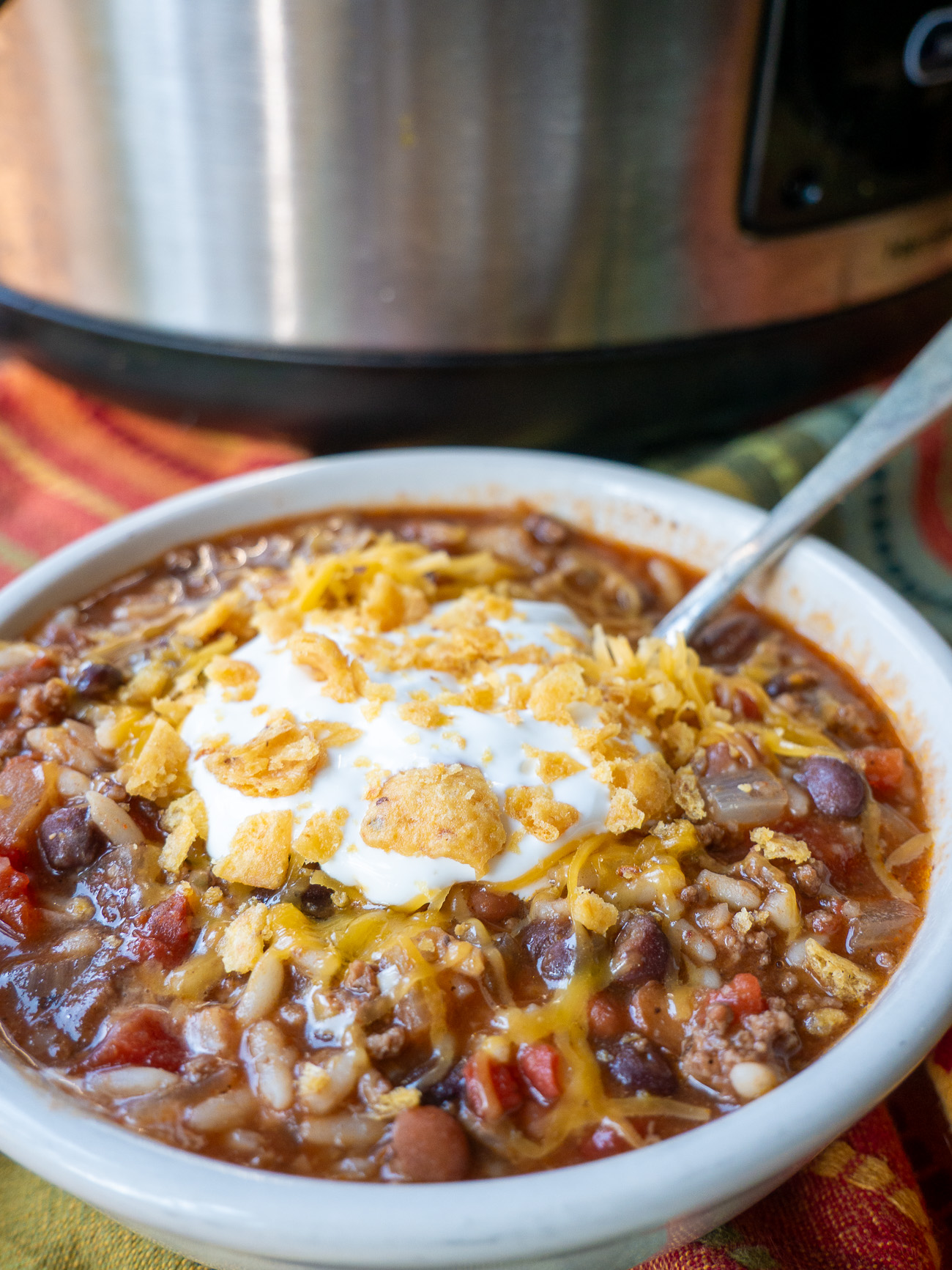 Slow Cooker Taco Rice Soup | 12 Tomatoes