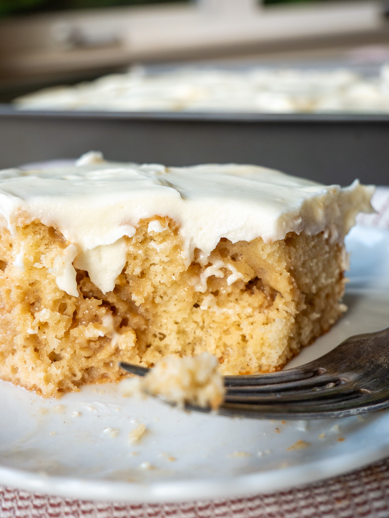 Cinnamon Roll Poke Cake | 12 Tomatoes