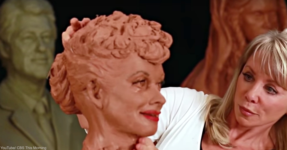 Scary I Love Lucy Statue at Cameron Coppin blog