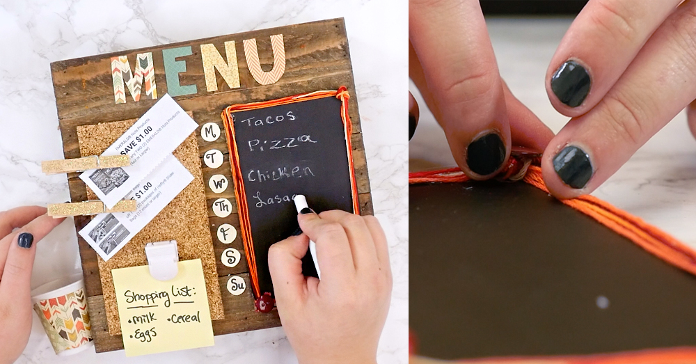 Adorable DIY Menu Board | Crafty House